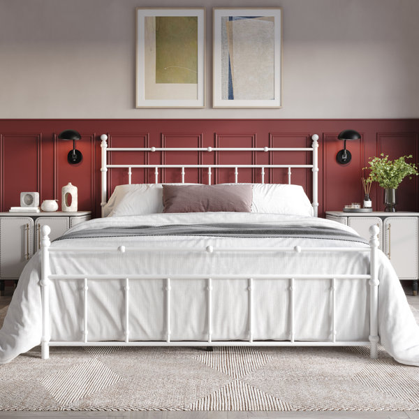 August Grove® Ashik Metal Spindle Bed & Reviews | Wayfair